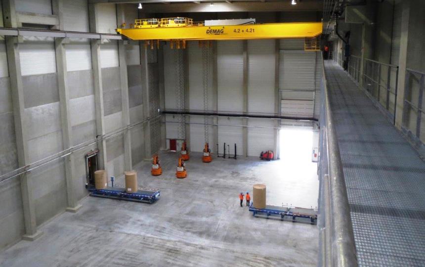 Fully automated high stack warehouse for Blue Paper